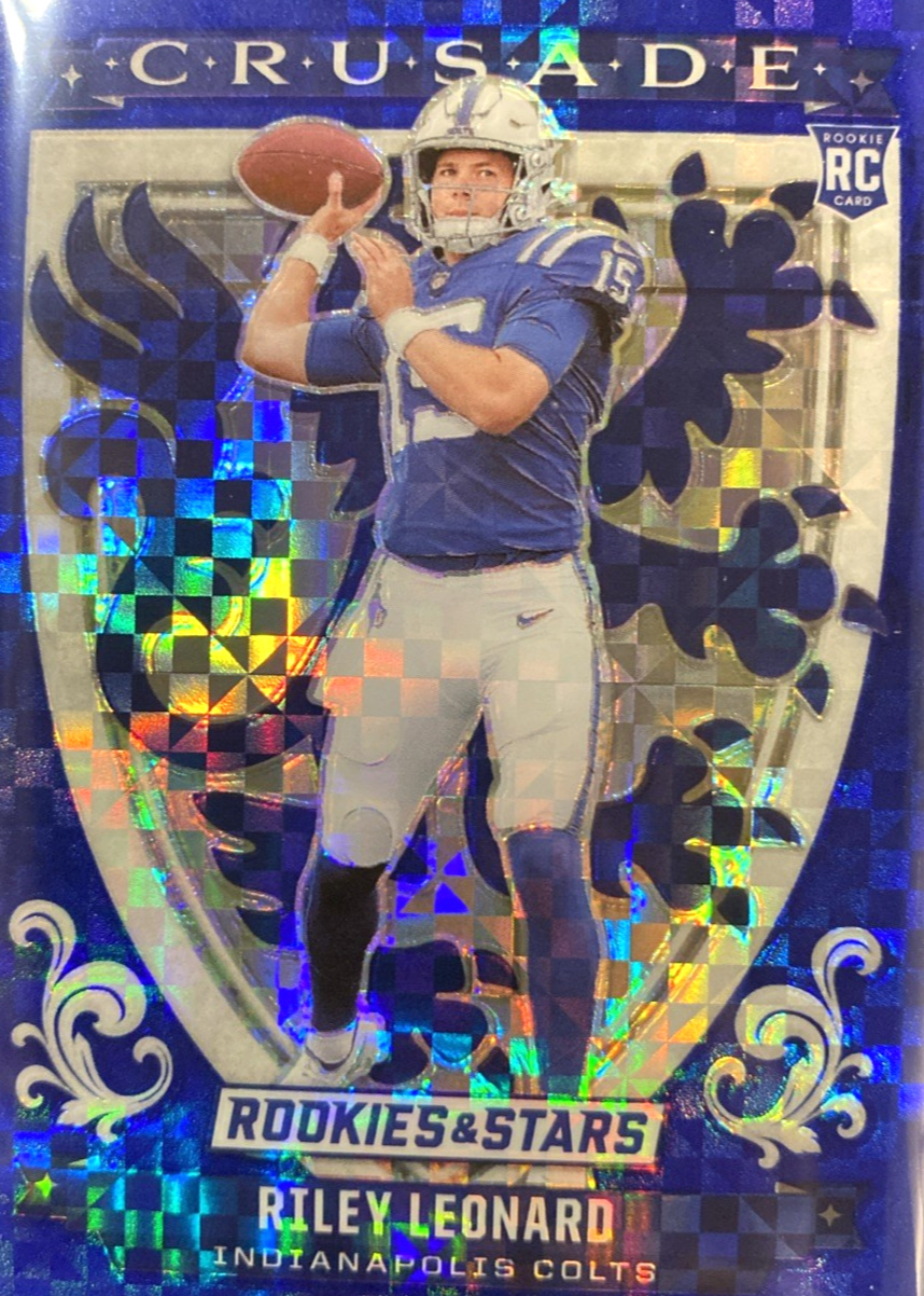 Riley Leonard 2025 Rookies & Stars #18 Crusade - Blue Plaid Price Guide ...