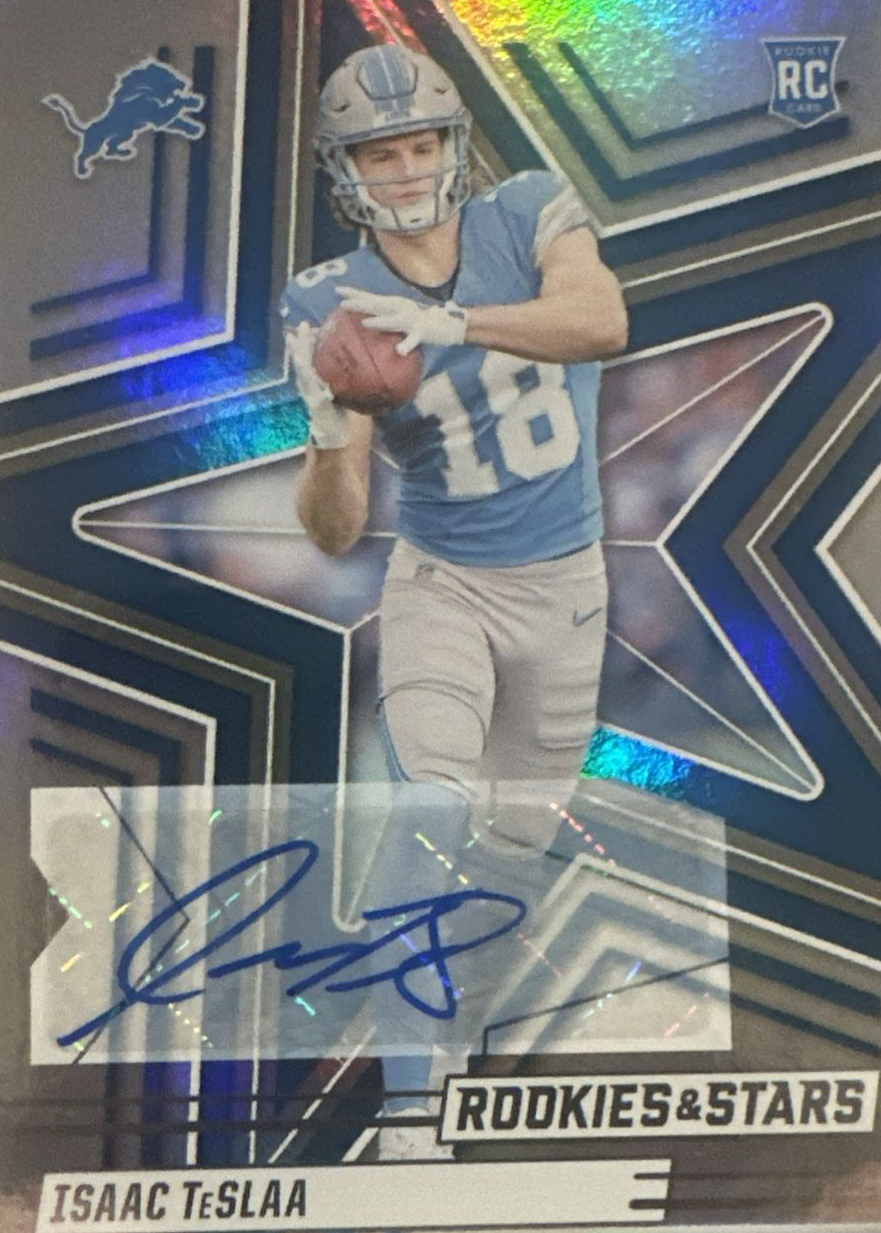Isaac TeSlaa 2025 Rookies & Stars #127 Rookies Signatures Price Guide ...
