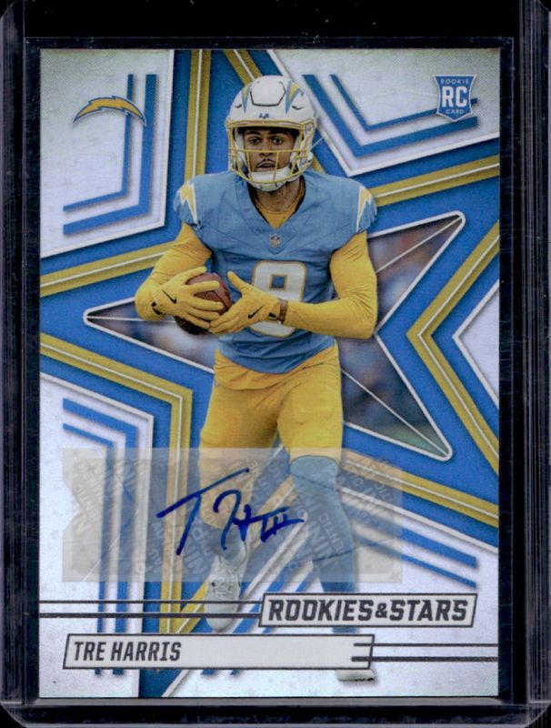 Tre Harris 2025 Rookies & Stars #187 Rookies Signatures Price Guide ...