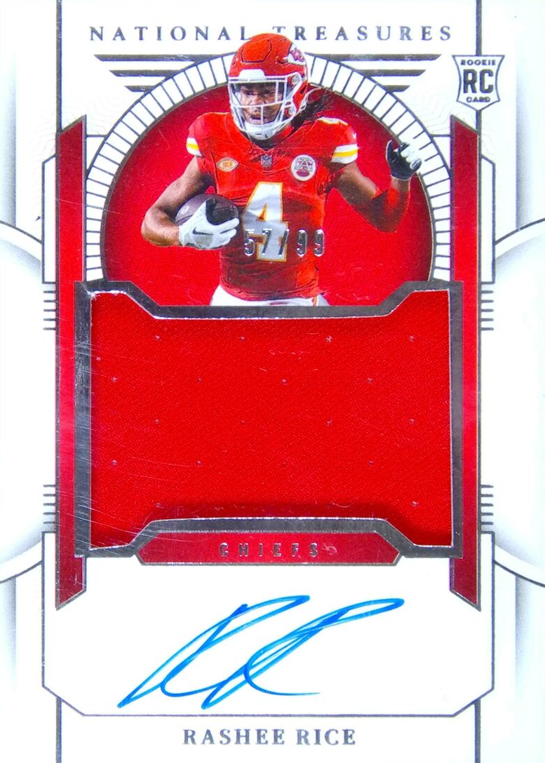 Rashee Rice 2023 National Treasures #185 Rookie Patch Auto /99 Price ...