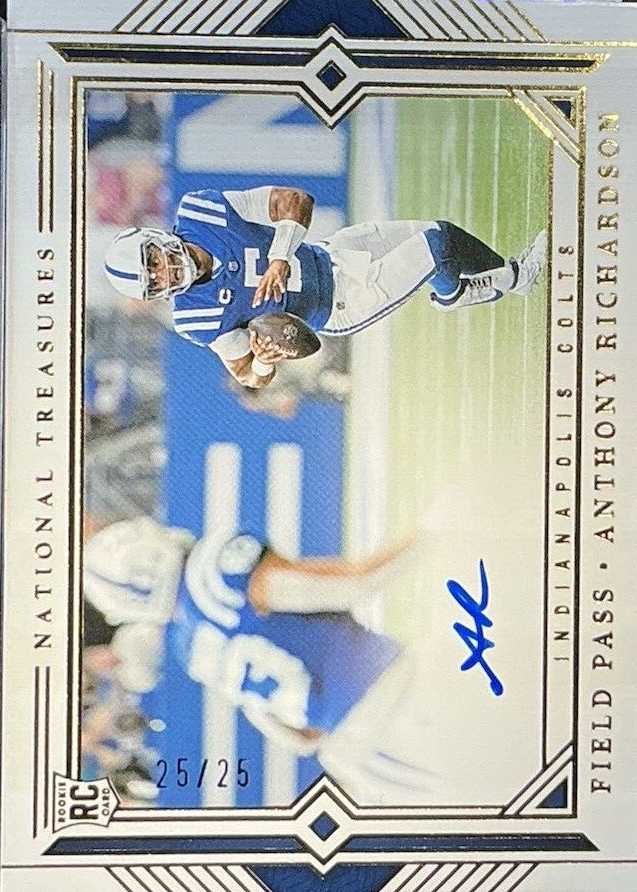 Anthony Richardson 2023 National Treasures #FP-AR Rookie Signatures ...