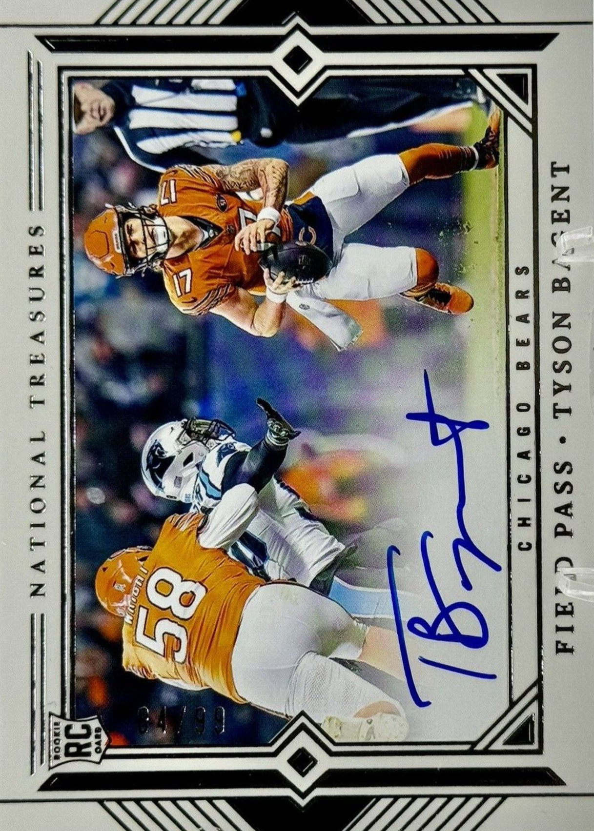 Tyson Bagent 2023 National Treasures #FP-TB Rookie Signatures Field ...