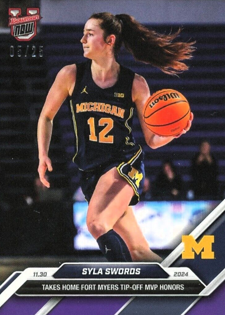 Syla Swords 2024 Bowman U Now #21 Purple /25 Price Guide - Sports Card Investor
