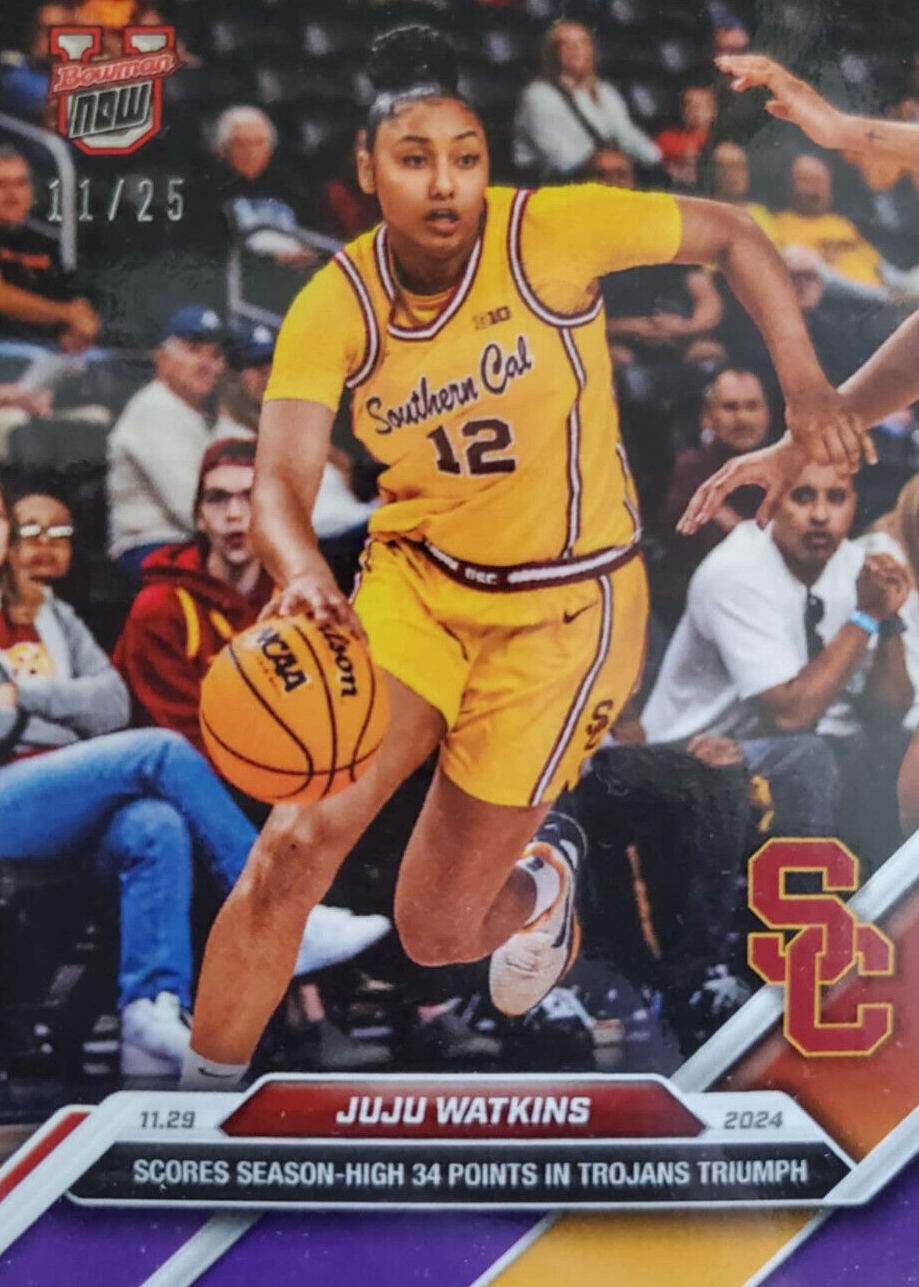 JuJu Watkins 2024 Bowman U Now #19 Purple /25 Price Guide - Sports Card Investor