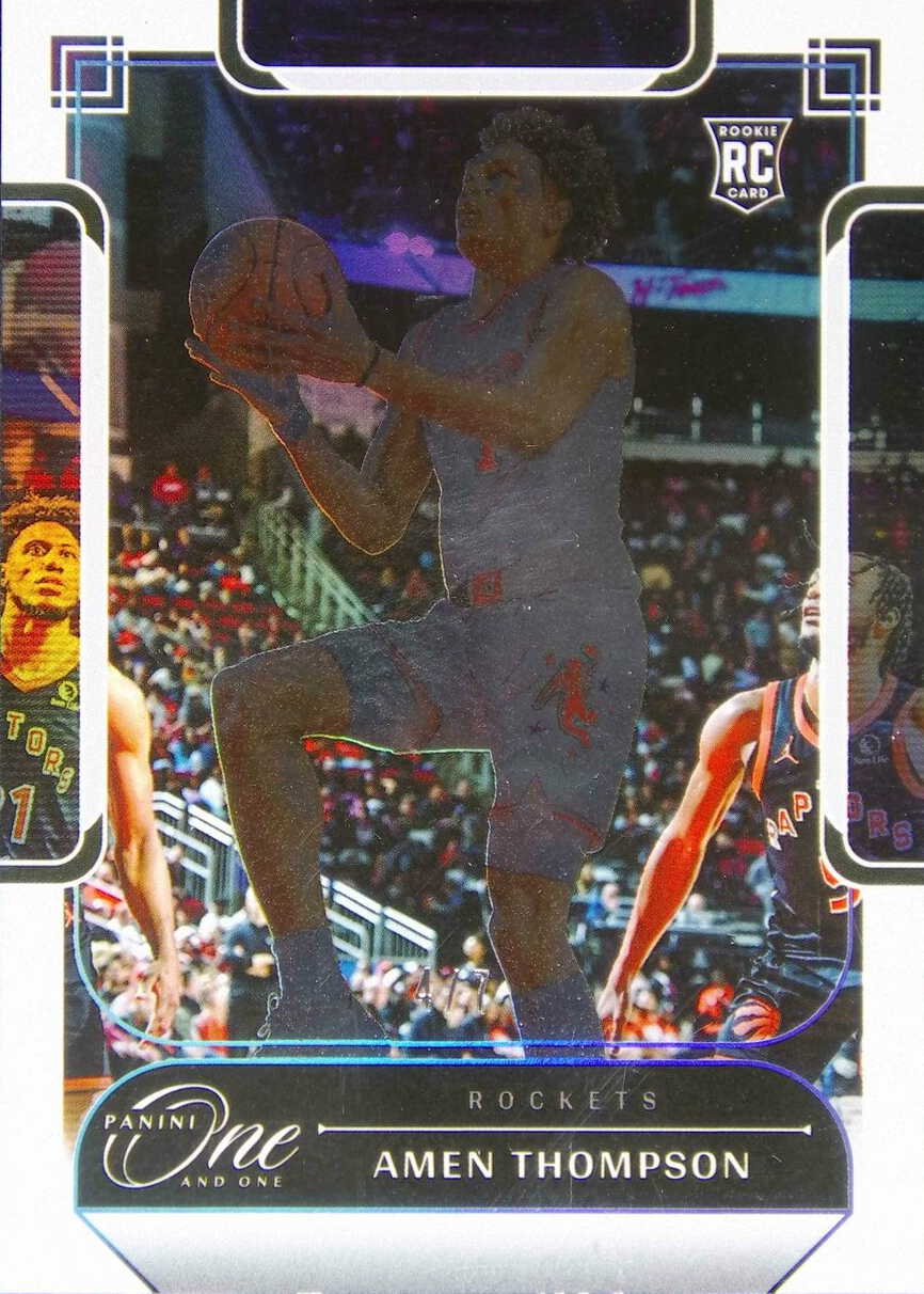 Amen Thompson 2023 One and One #143 White FOTL /7 Price Guide - Sports ...