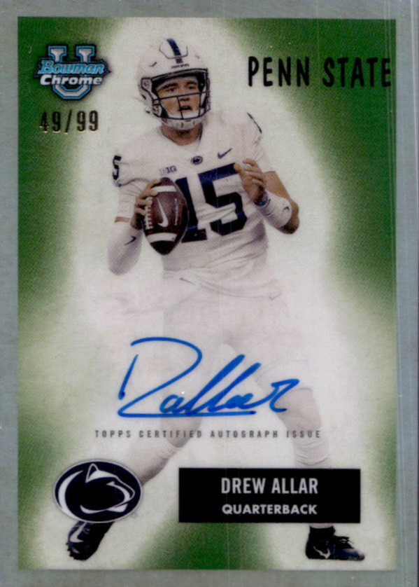 Drew Allar 2023 Bowman Chrome University #55B-DA 1955 Bowman Football ...