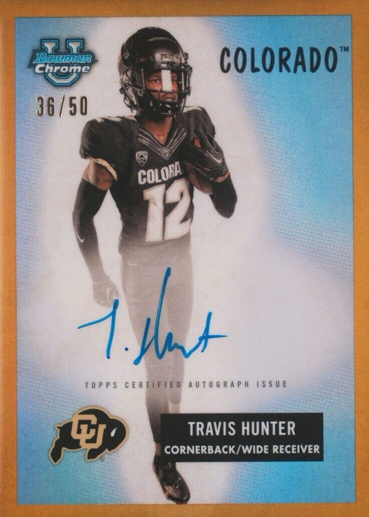 Travis Hunter 2023 Bowman Chrome University #55B-TH 1955 Bowman ...