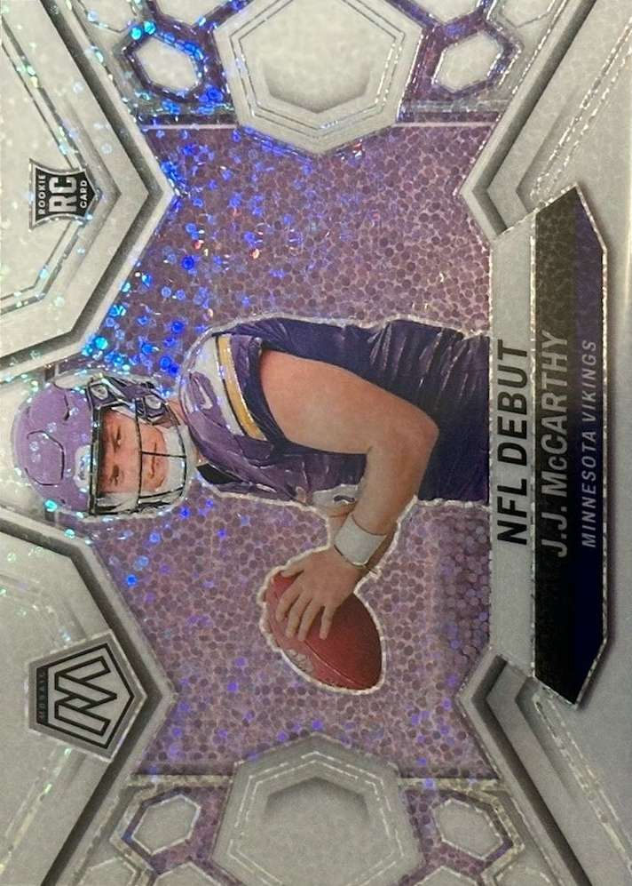 JJ McCarthy 2024 Mosaic #275 NFL Debut - White Sparkle /(SSP) Price ...