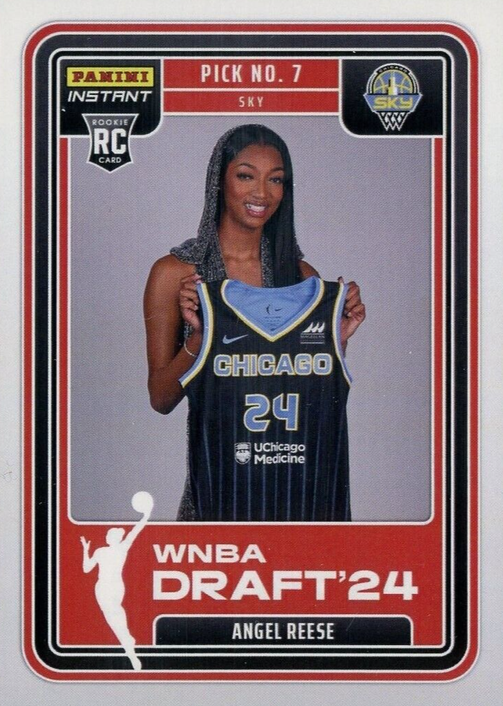 Angel Reese 2024 Panini Instant WNBA Draft Night #DN-6 Base (Print Run ...