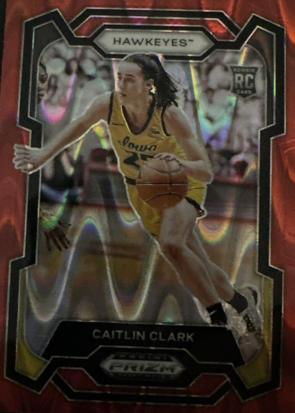 Caitlin Clark 2024 Prizm Draft Picks #57 Red Seismic /225 Price Guide ...