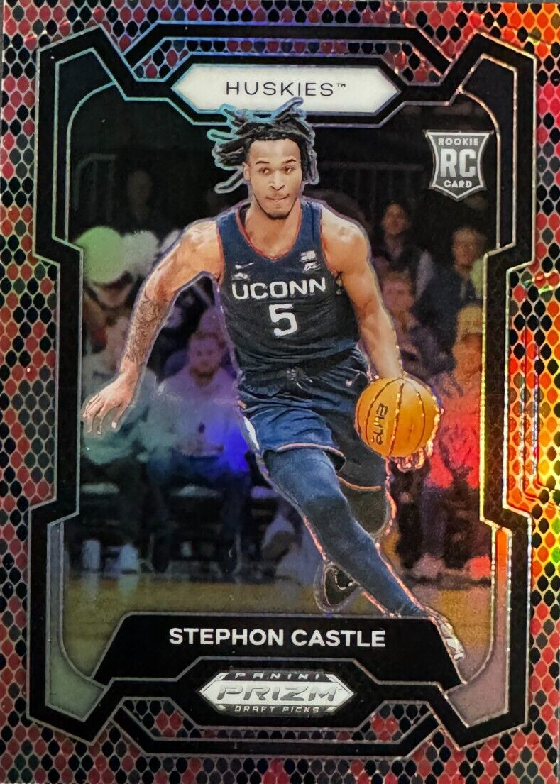 Stephon Castle 2024 Prizm Draft Picks #17 Snakeskin /(SSP) Price Guide ...