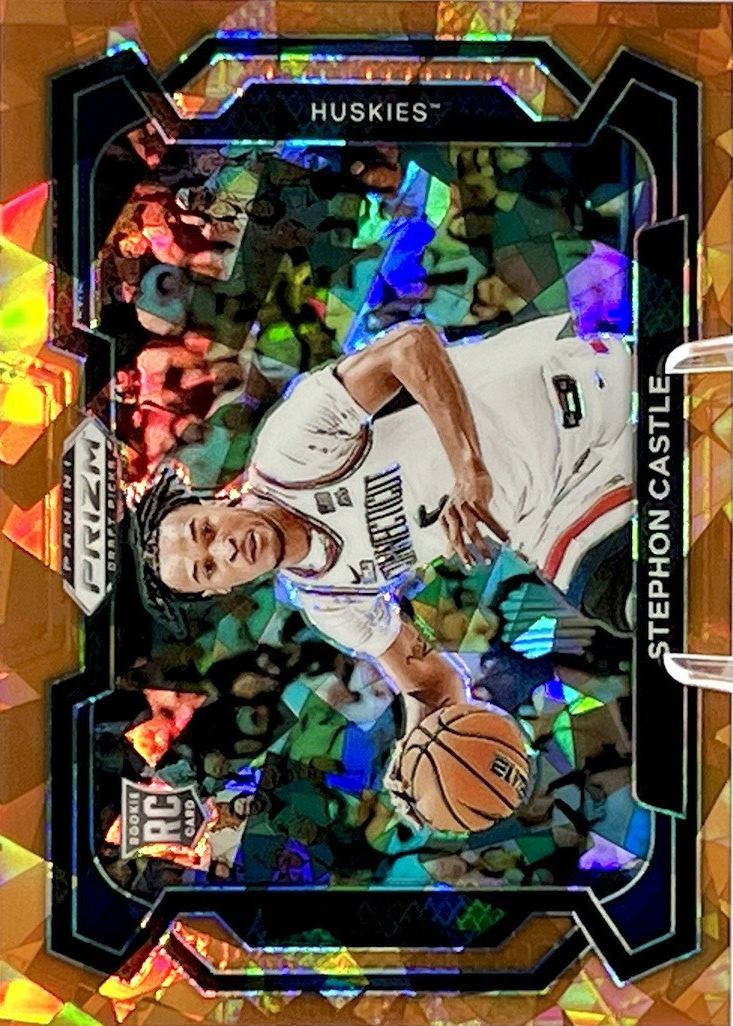 Stephon Castle 2024 Prizm Draft Picks #17 Variation - Orange Ice Price ...