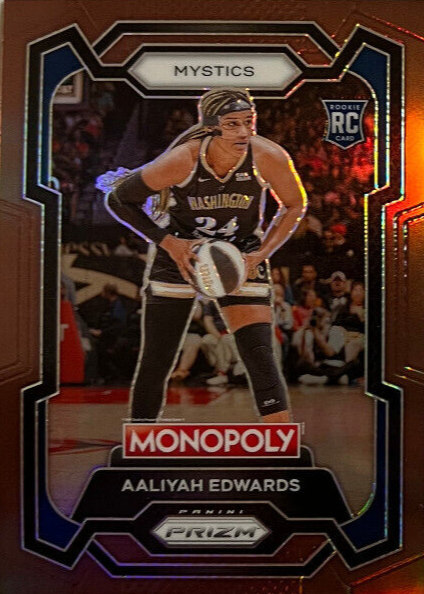 Aaliyah Edwards 2024 Prizm Monopoly WNBA #13 Brown /249 Price Guide ...