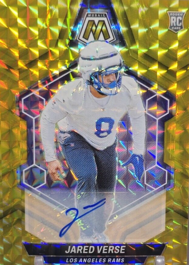 Jared Verse 2024 Mosaic #319 Rookie Autographs - Gold /10 Price Guide ...