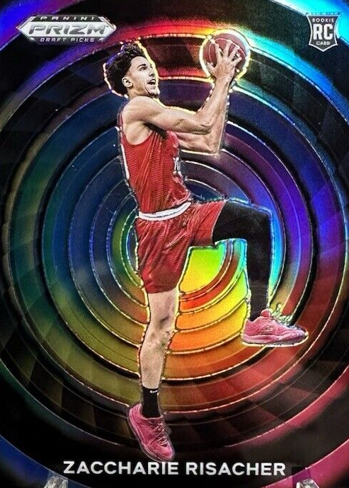 Zaccharie Risacher 2024 Prizm Draft Picks #9 Color Wheel /(SSP) Price ...