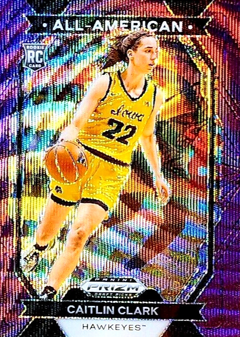 Caitlin Clark 2024 Prizm Draft Picks #23 All-American - Purple Wave ...