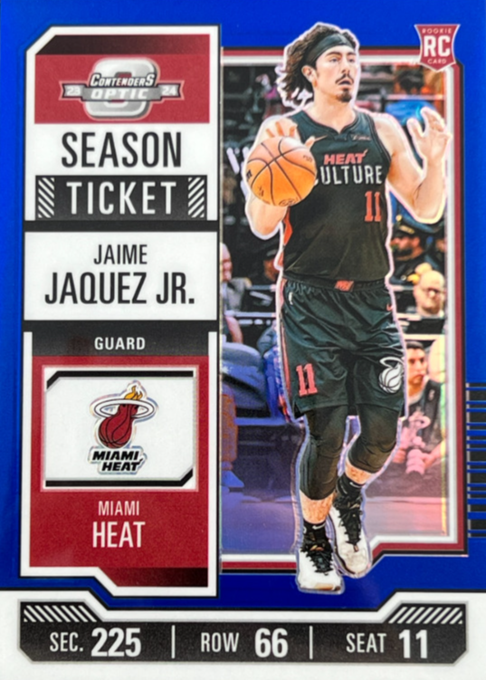 Jaime Jaquez Jr. 2023 Contenders Optic #67 Season Ticket - Blue /99 ...