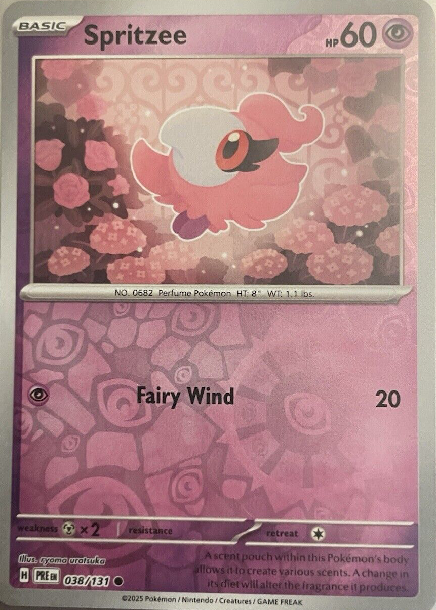 Spritzee 2025 Scarlet & Violet: Prismatic Evolutions #038/131 Reverse ...