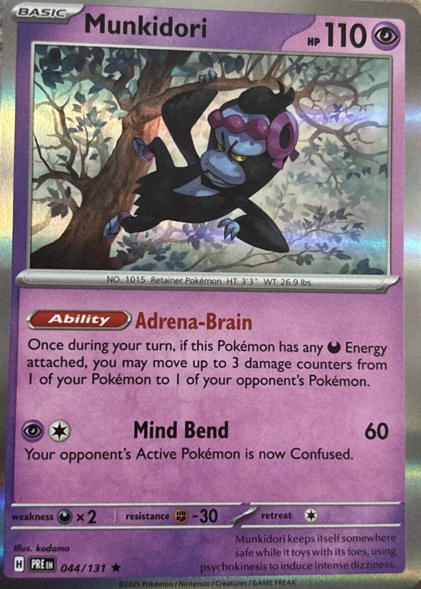 Munkidori 2025 Scarlet & Violet: Prismatic Evolutions #044/131 Holo ...