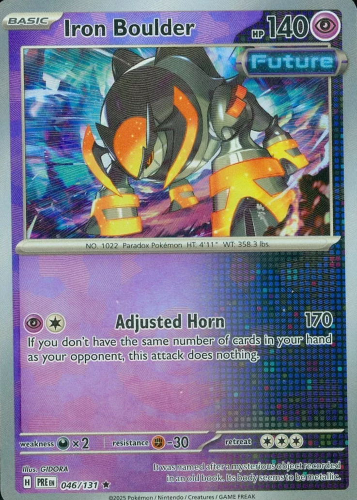 Iron Boulder 2025 Scarlet & Violet: Prismatic Evolutions #046/131 Poke ...