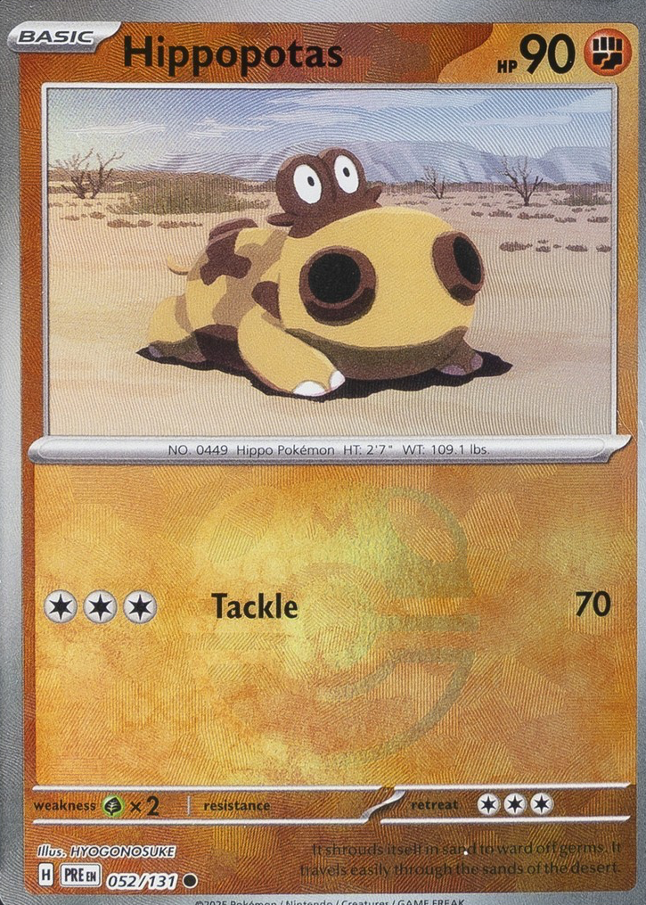 Hippopotas 2025 Scarlet & Violet: Prismatic Evolutions #052/131 Base ...