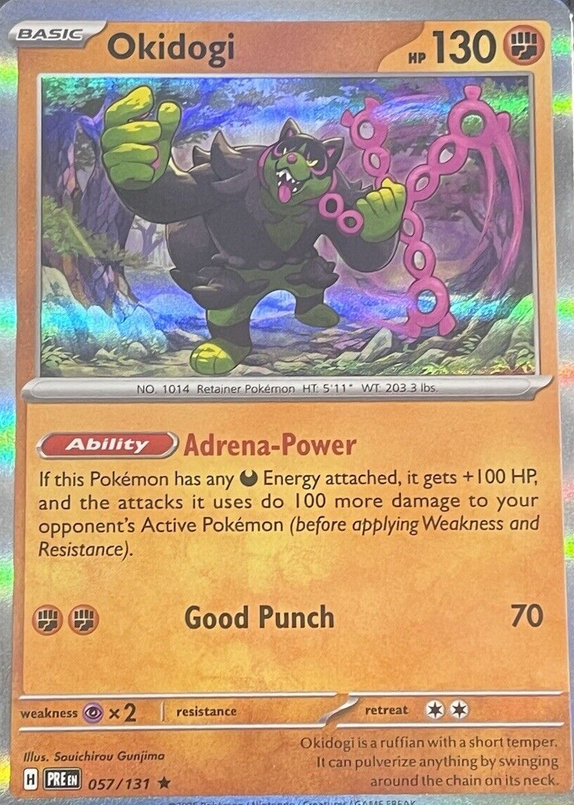 Okidogi 2025 Scarlet & Violet: Prismatic Evolutions #057/131 Holo Price Guide - Sports Card Investor