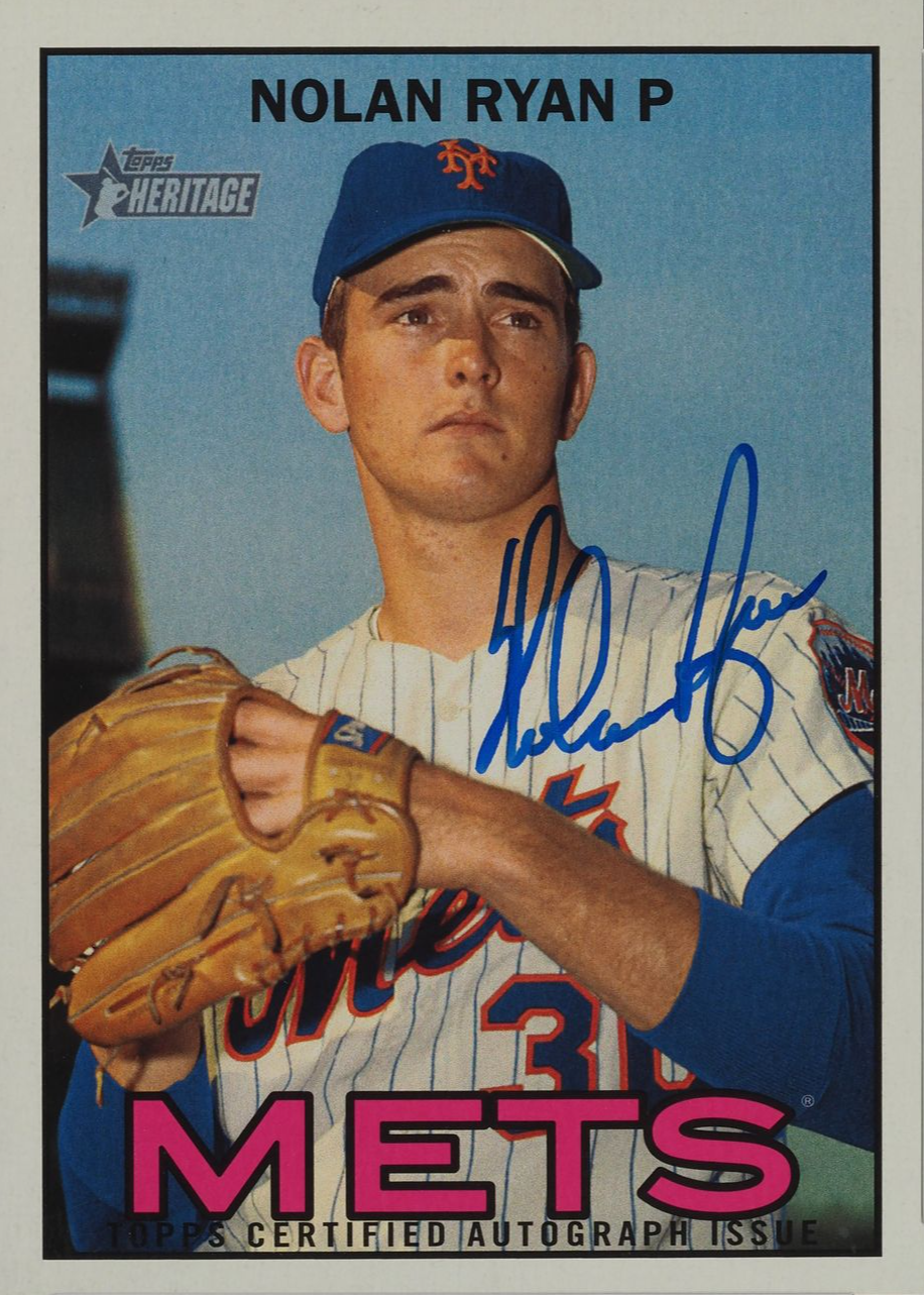 Nolan Ryan 2016 Topps Heritage #ROA-NR Real One Autographs Price Guide ...