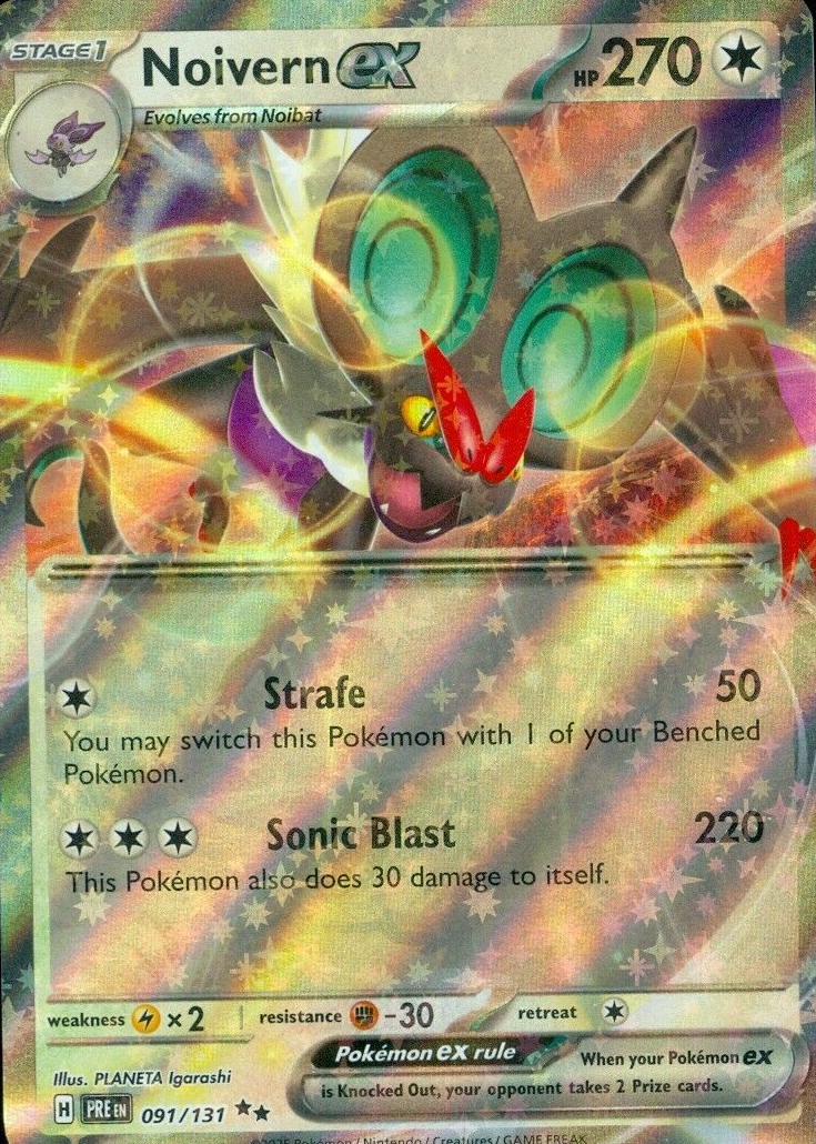 Noivern ex 2025 Scarlet & Violet: Prismatic Evolutions #091/131 Double ...