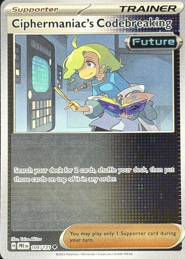 Ciphermaniac's Codebreaking 2025 Scarlet & Violet: Prismatic Evolutions #104/131 Base Price ...