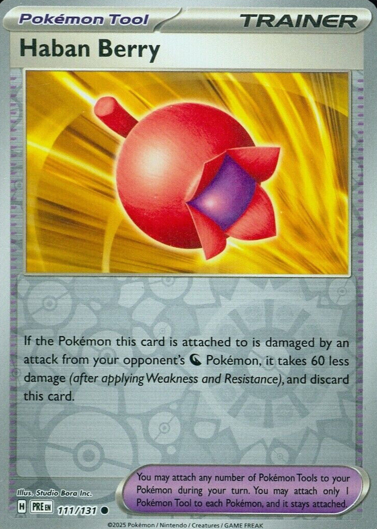 Haban Berry 2025 Scarlet & Violet: Prismatic Evolutions #111/131 ...