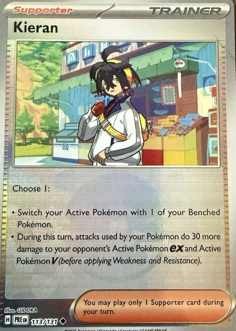 Kieran 2025 Scarlet & Violet: Prismatic Evolutions #113/131 Poke Ball ...