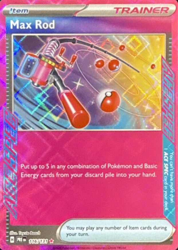 Max Rod 2025 Scarlet & Violet: Prismatic Evolutions #116/131 Holo (ACE ...