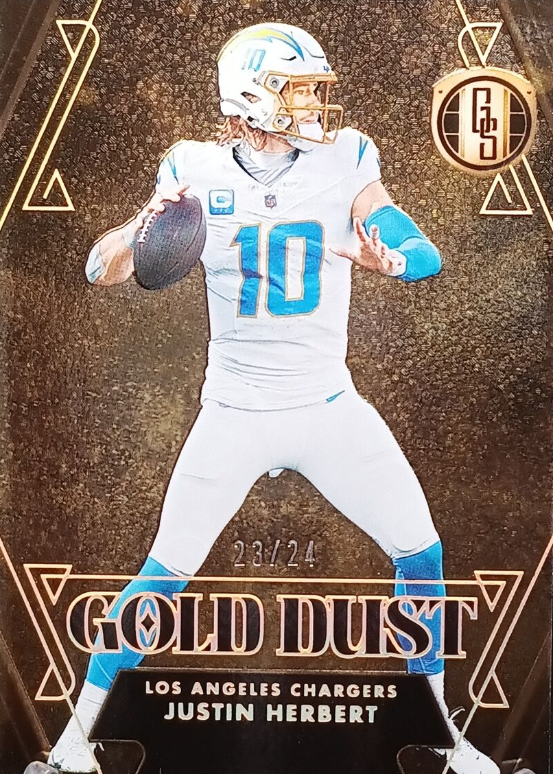 Justin Herbert 2024 Gold Standard #18 Gold Dust /24 Price Guide ...