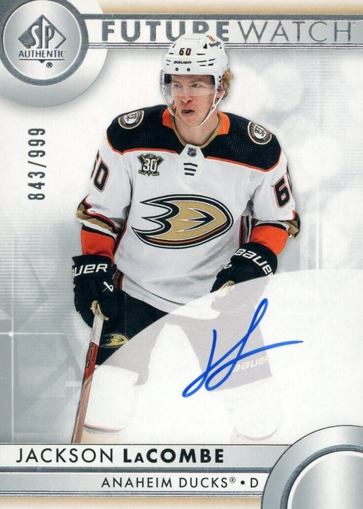 Jackson LaCombe 2023 SP Authentic #170 Future Watch Auto /999 Price ...