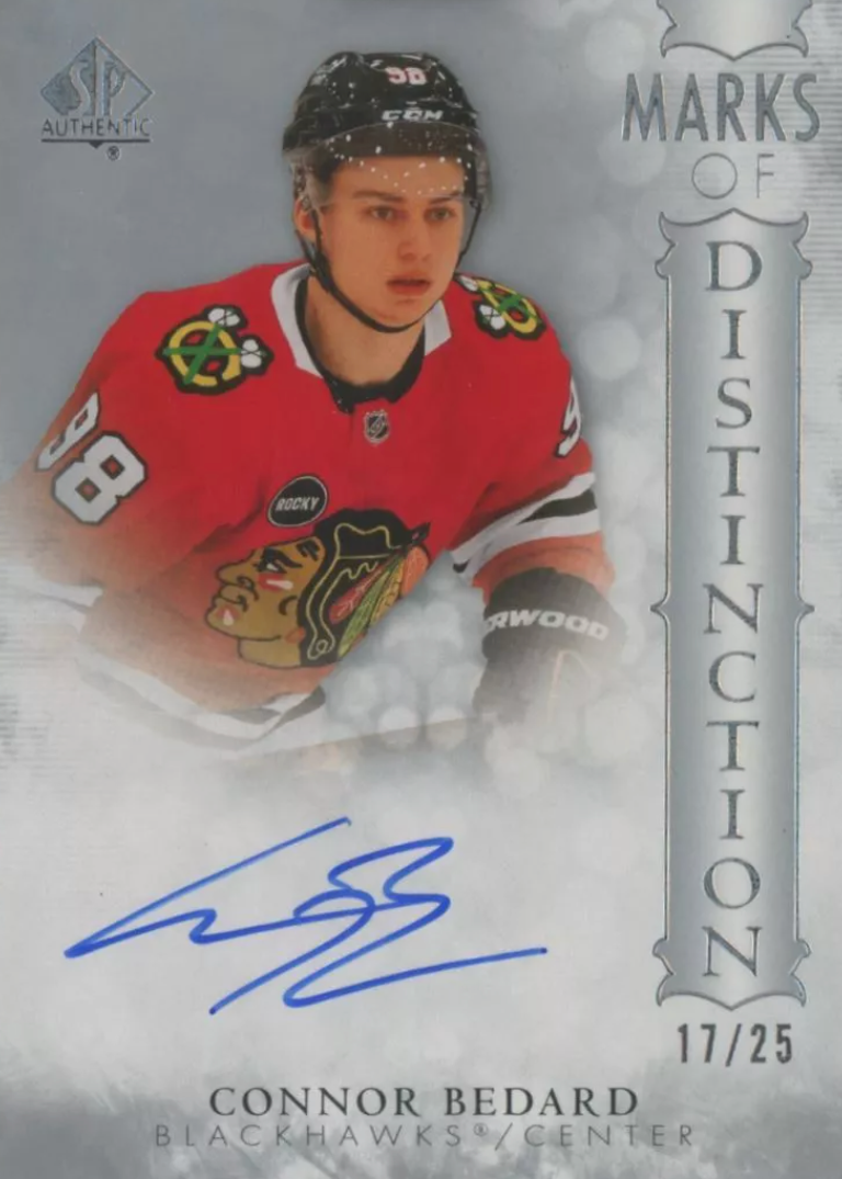 Connor Bedard 2023 SP Authentic #MD-CB Marks of Distinction Autographs ...
