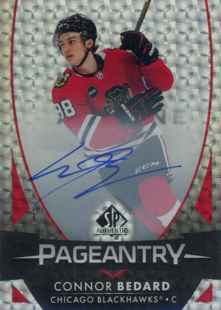Connor Bedard 2023 SP Authentic #P-61 Pageantry Autographs Price Guide ...
