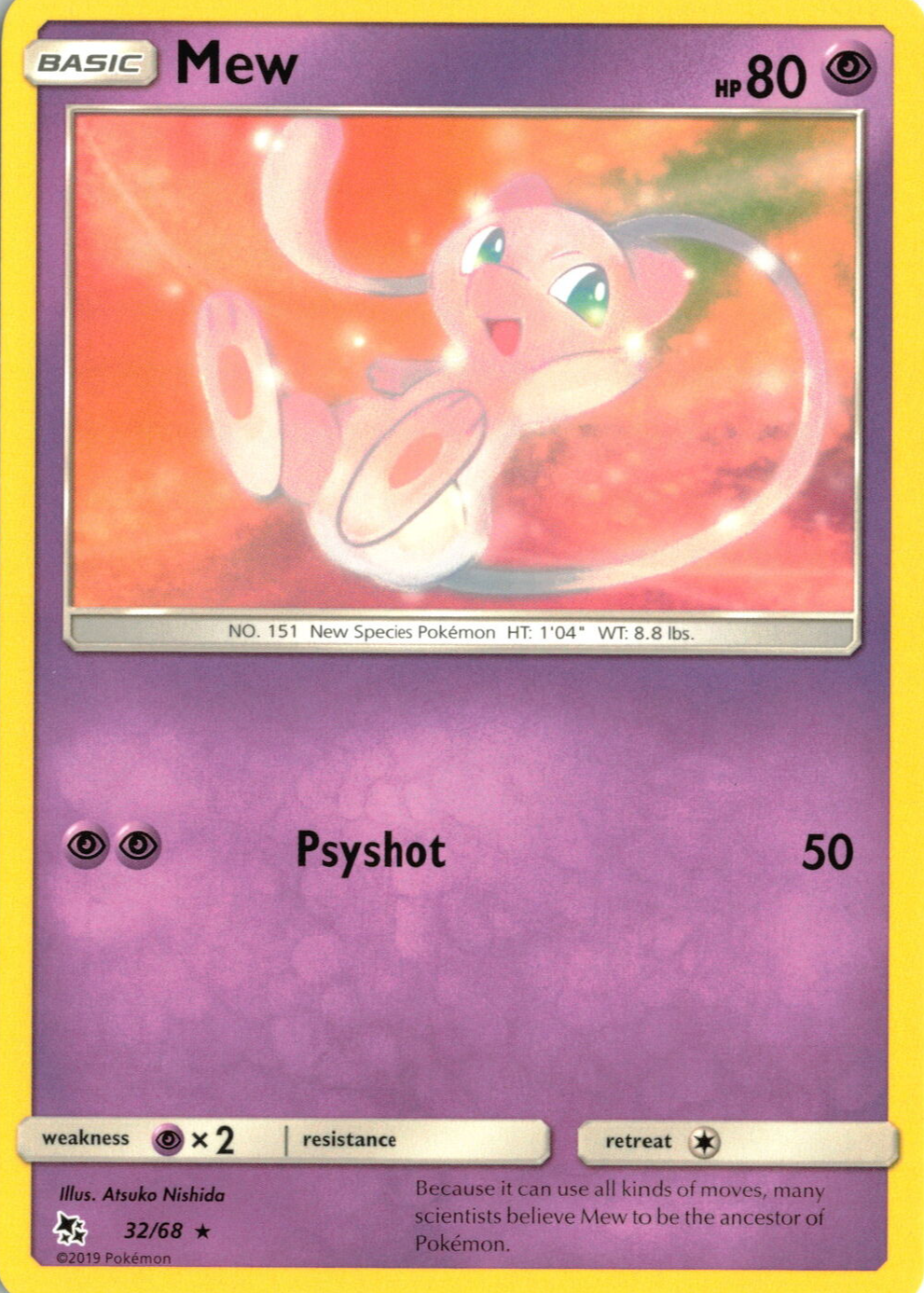 Mew 2019 Hidden Fates #32/68 Base Price Guide - Sports Card Investor