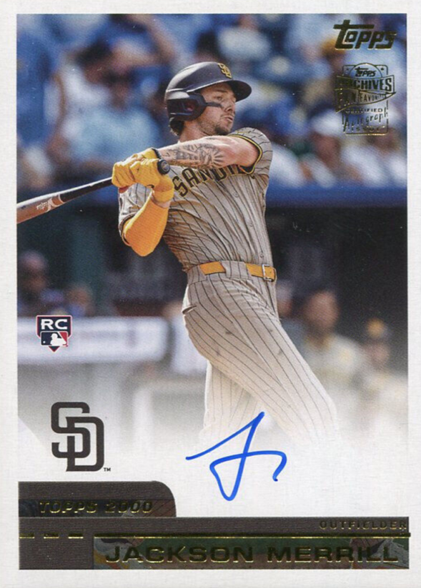 Jackson Merrill 2024 Topps Archives #00FF-JM 2000 Fan Favorites ...