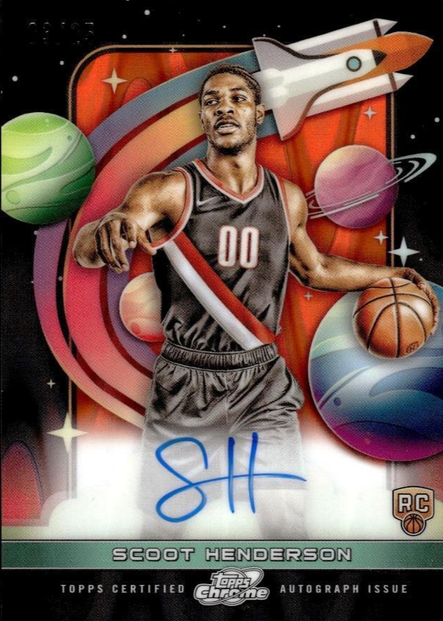 Scoot Henderson 2023 Topps Chrome Cosmic #FFS-SH First Flight ...