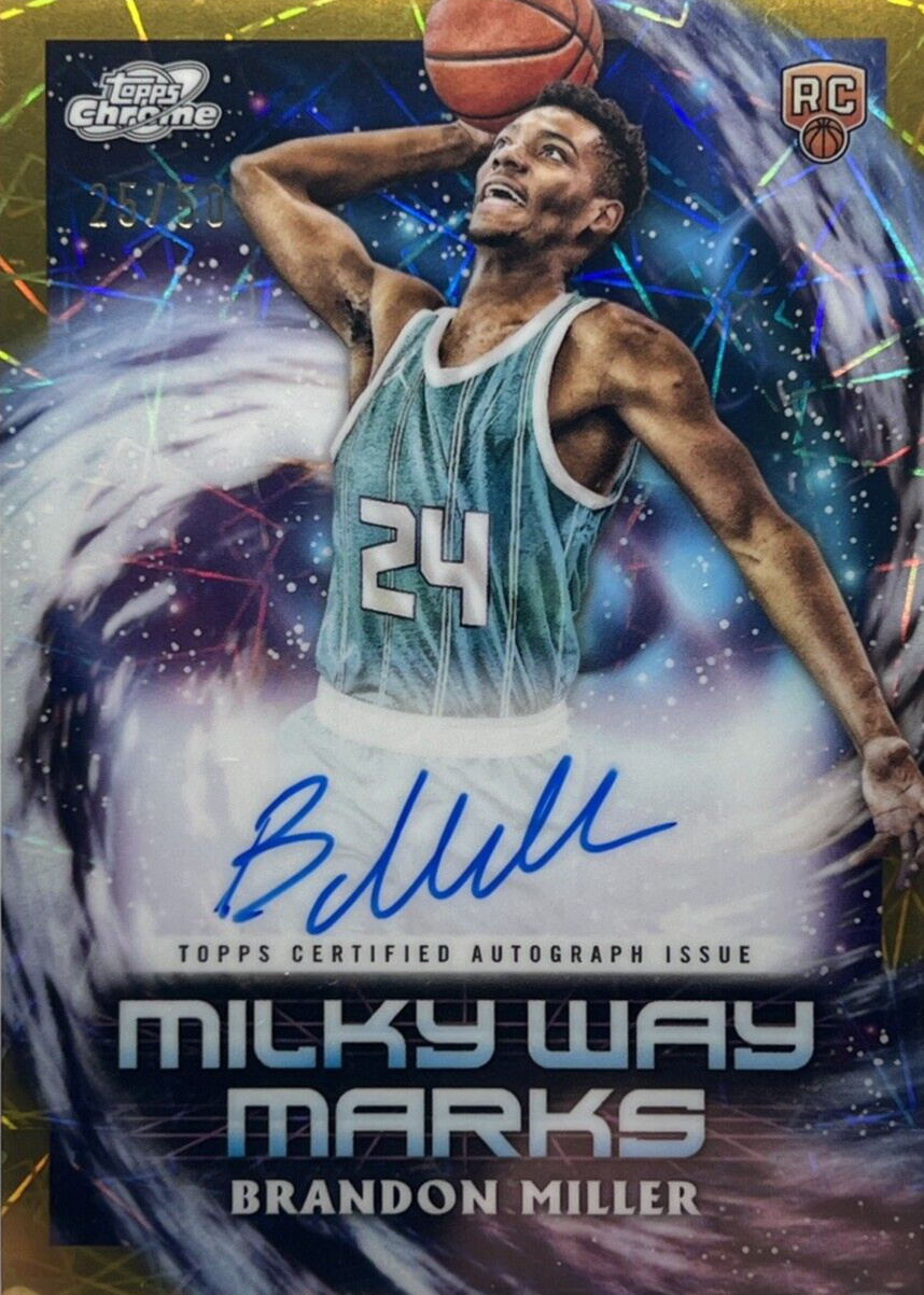 Brandon Miller 2023 Topps Chrome Cosmic #MWM-BM Milky Way Marks - Gold ...