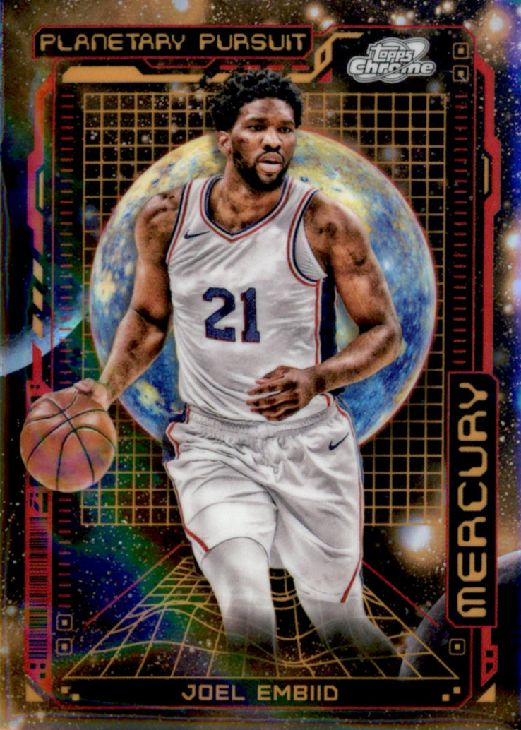 Joel Embiid 2023 Topps Chrome Cosmic #PPM-6 Planetary Pursuit - Mercury ...