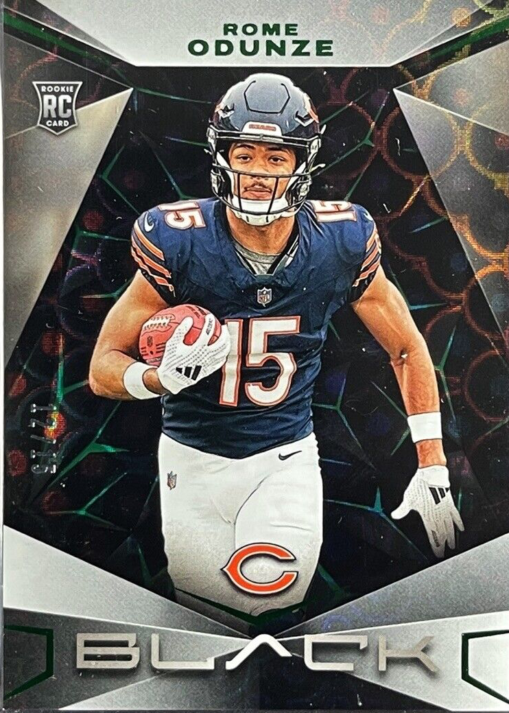 Rome Odunze 2024 Black #185 Emerald /15 Price Guide - Sports Card Investor