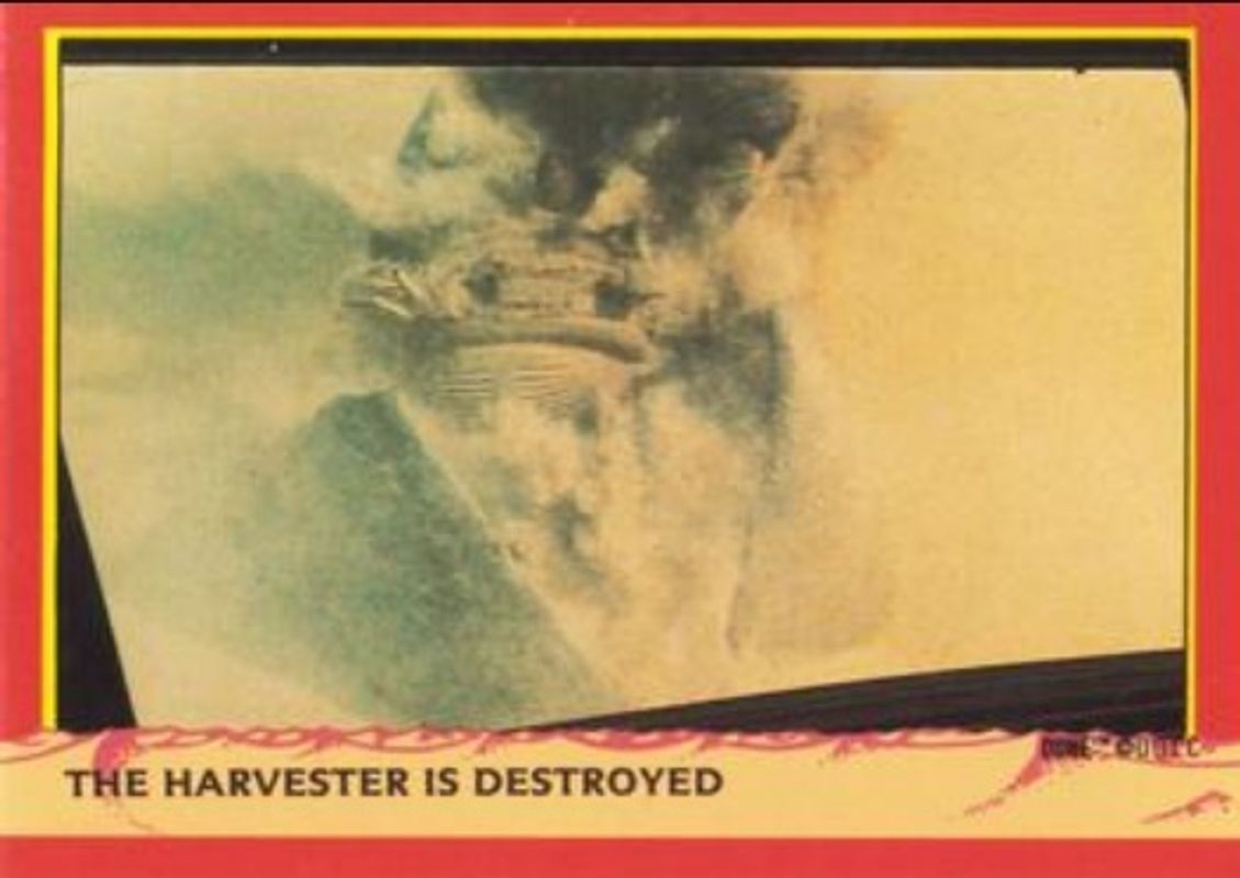 The Harvester is Destroyed 1984 Fleer Dune #45 Base Price Guide ...