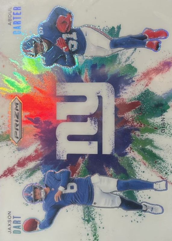 Abdul Carter / Jaxson Dart 2025 Prizm #5 Color Blast Duals /(SSP) Price ...