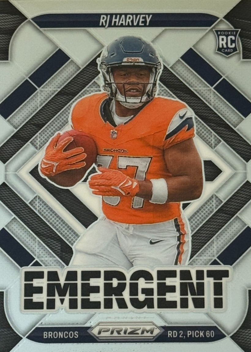 RJ Harvey 2025 Prizm #16 Emergent Price Guide - Sports Card Investor