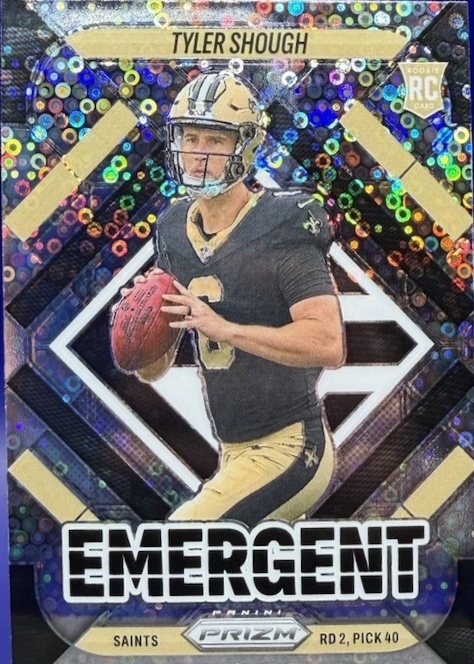 Tyler Shough 2025 Prizm #8 Emergent - No Huddle Price Guide - Sports ...
