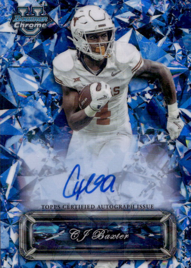CJ Baxter Football Cards Price Guide - Sports Card Investor