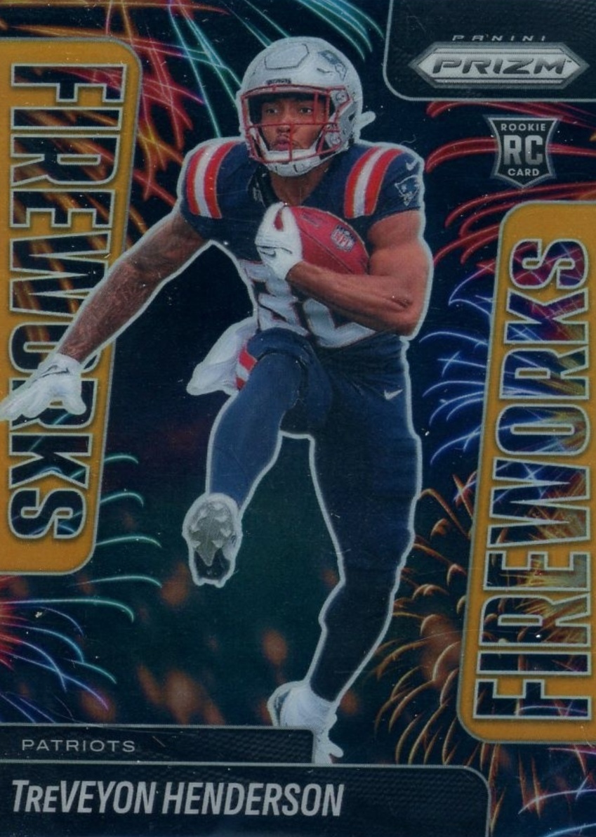 TreVeyon Henderson 2025 Prizm #24 Fireworks - Gold /10 Price Guide ...