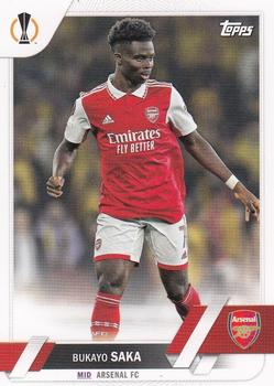 Bukayo Saka 2022 Topps UEFA Club Competitions #25 Base Price Guide ...