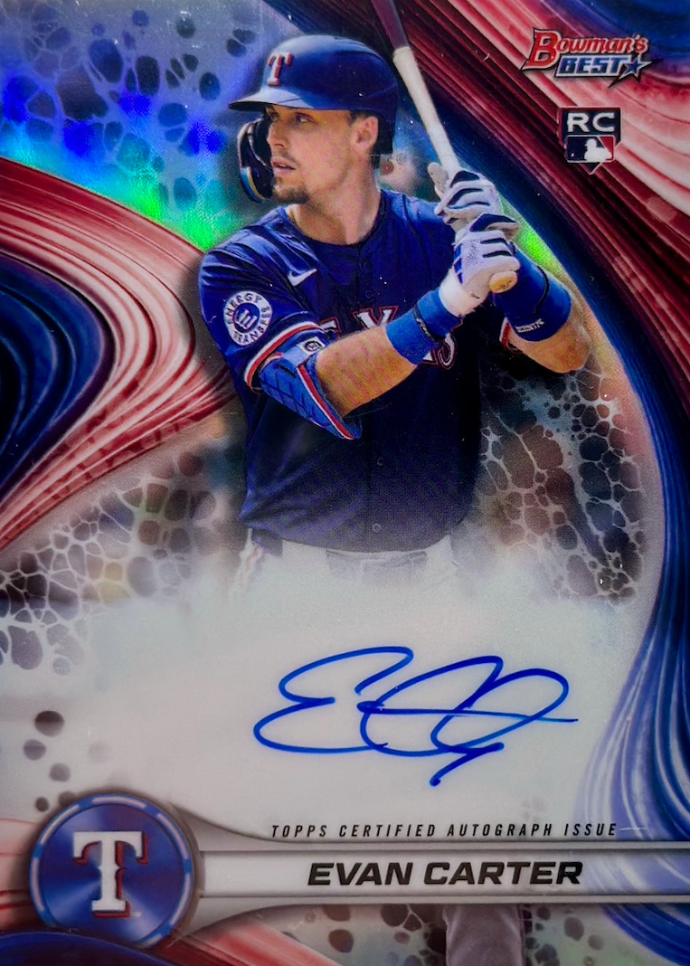 Evan Carter 2024 Bowman's Best #B24-EC Best of 2024 Autographs ...